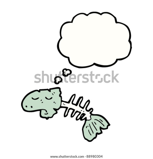 Rotting Fish Bones Cartoon Stock Vector (Royalty Free) 88980304 ...