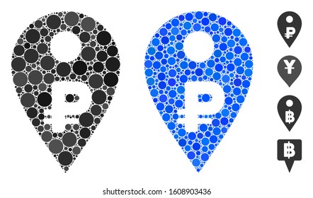 Thai Baht Map Marker Mosaic Round: เวกเตอร์สต็อก (ปลอดค่าลิขสิทธิ์ ...