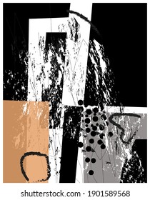 Rough Line Art Abstract Background Vector Stock Vector (Royalty Free ...