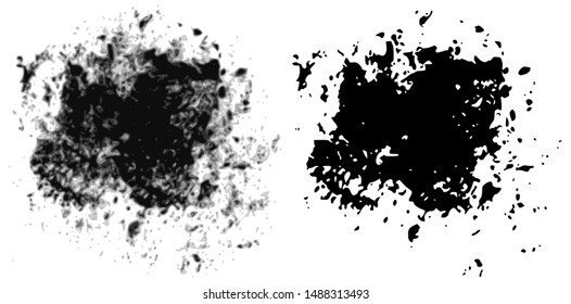 Rough Splatter Black Ink Design Stock Vector (Royalty Free) 1488313493 ...
