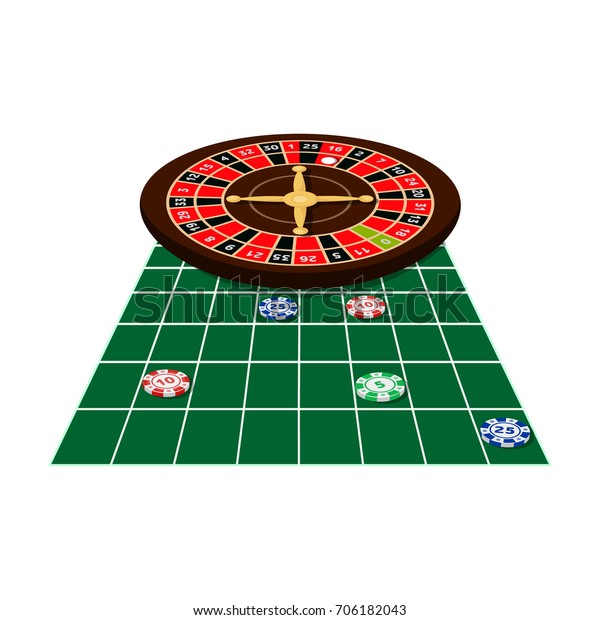 Roulette Single Icon Cartoon Styleroulette Vector Stock Vector (Royalty ...