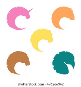 Round Animal Logotypes Stock Vector (Royalty Free) 476266342 | Shutterstock