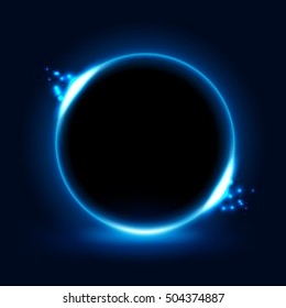 Round Blue Light Twisted Suitable Product Stock Illustration 728811649