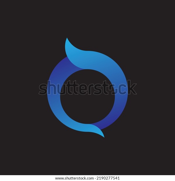 Round Blue Logo That Fits Your Stock Vector (Royalty Free) 2190277541 ...
