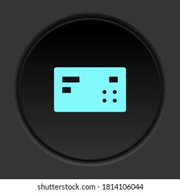 Round Button Icon Card Credit Button Stock Vector (Royalty Free ...