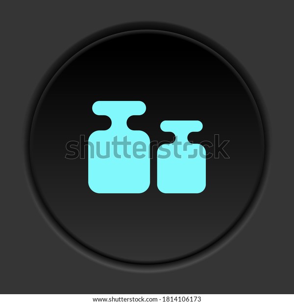 Round Button Icon Cashbox Button Banner Stock Vector (Royalty Free ...