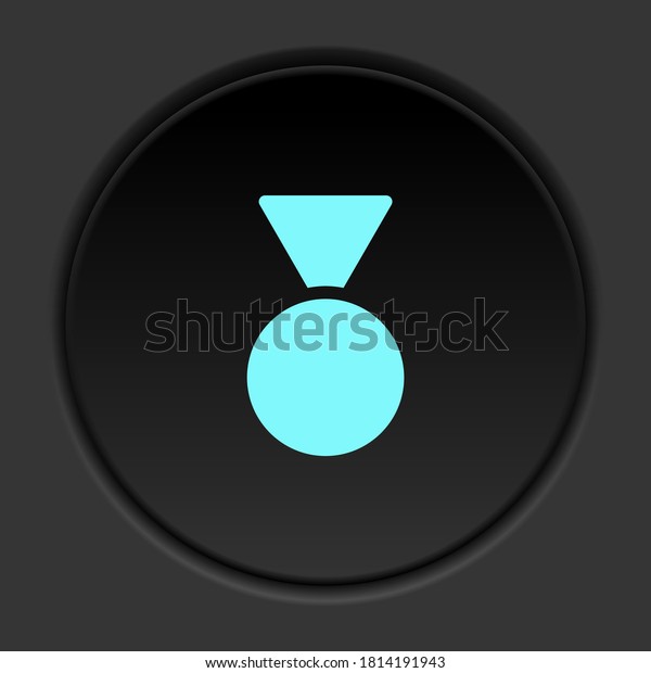 Round Button Icon Medal Prize Button Stock Vector (Royalty Free) 1814191943