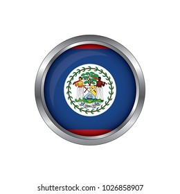 Illustration Compass Flag Belize On Transparent Stock Vector (Royalty ...