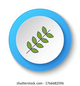 Round Button Web Icon Barley Button Stock Vector (Royalty Free ...