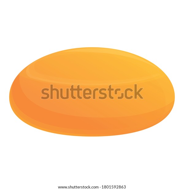 Round Cheese Icon Cartoon Round Cheese Stock Vector (Royalty Free ...