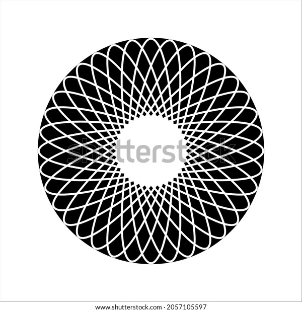 Round Circle Frame Icon On White Stock Vector (Royalty Free) 2057105597 ...