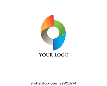 Round Color Logo Vector Illustration Stock Vector (Royalty Free ...
