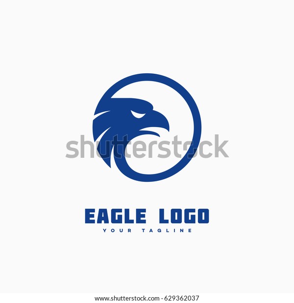 Round Eagle Logo Template Design Vector Stock Vector (Royalty Free ...