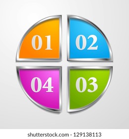 Round Elegant Colourful Design Template Vector Stock Vector (Royalty ...