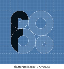 Round Engineering Font Symbol F Stock Vector (Royalty Free) 170910053 ...