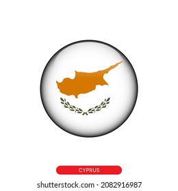 Round Flag Cyprus Vector Illustration Design Stock Vector (Royalty Free ...