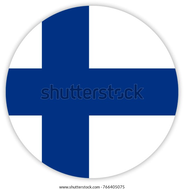 Round Flag Finland Circle Flag Stock Vector (Royalty Free) 766405075 ...