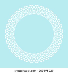Round Frame Lace Decor Stock Vector (Royalty Free) 209895229 | Shutterstock