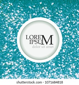 Round Frame Sparkling Blue Sparkles Vector Stock Vector (Royalty Free ...