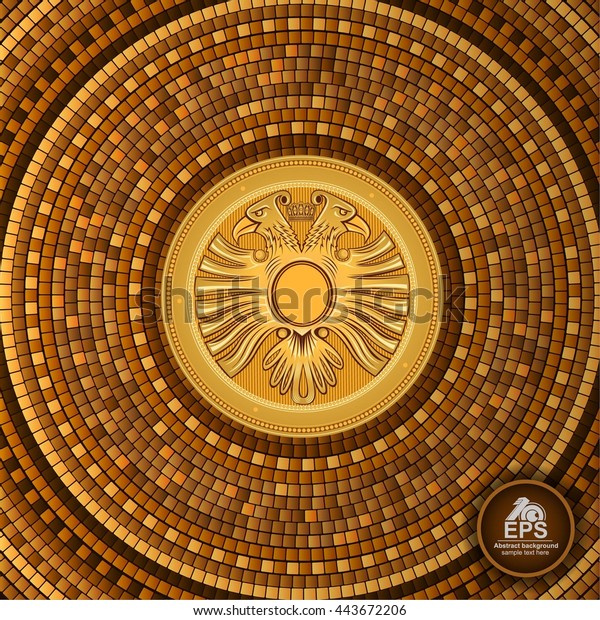 Round Greek Tile Geometric Background Two Stock Vector (Royalty Free ...