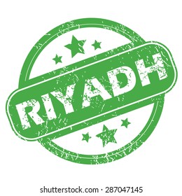 Round Green Rubber Stamp Name Riyadh Stock Vector (Royalty Free ...