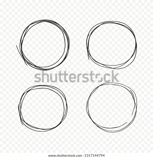 Round Hand Drawn Doodle Sketch Vector: стоковая векторная графика (без ...