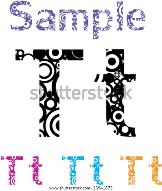 Round Hoops Letter T Stock Vector (Royalty Free) 23941873 | Shutterstock