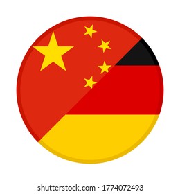 Round Icon China Germany Flags Stock Vector (Royalty Free) 1774072493 ...