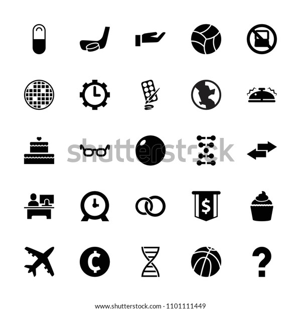 Round Icon Collection 25 Round Filled Stock Vector (Royalty Free ...