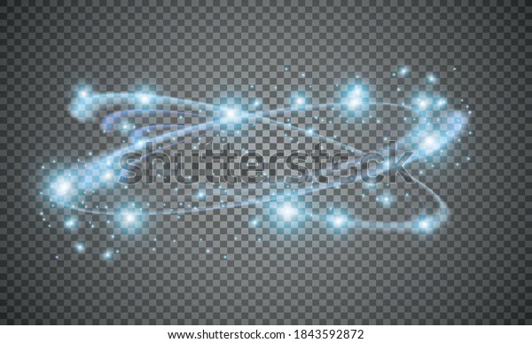 Round Lens Flare Transparent Light Effect Stock Vector (Royalty Free ...