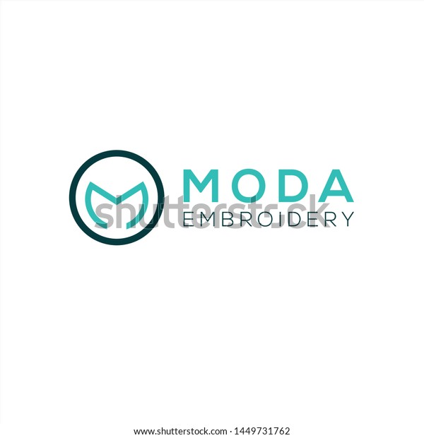 Round Letter M Logo This Logo Stock Vector (Royalty Free) 1449731762 ...