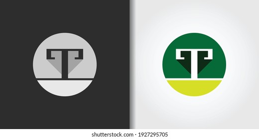 Round Letter T Logo Set Idea Stock Vector (Royalty Free) 1927295705 ...