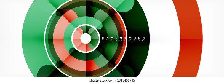 Round Linear Circle Shapes Background Vector Stock Vector (Royalty Free ...