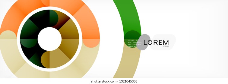 Round Linear Circle Shapes Background Vector Stock Vector (Royalty Free ...