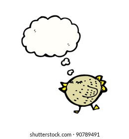 Round Little Bird Cartoon Stock Vector (Royalty Free) 90789491 ...
