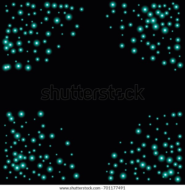 Round Luminescent Frames Borders Random Scatter: vector de stock (libre ...