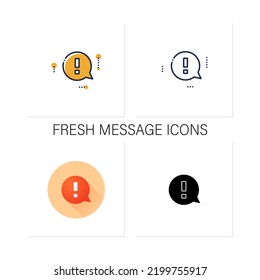 Round Notification Sign Icons Set Fresh Stock Vector (Royalty Free ...
