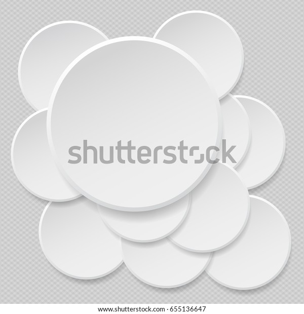 Round Offer Paper Sticker Badges White Stock Vector (Royalty Free ...