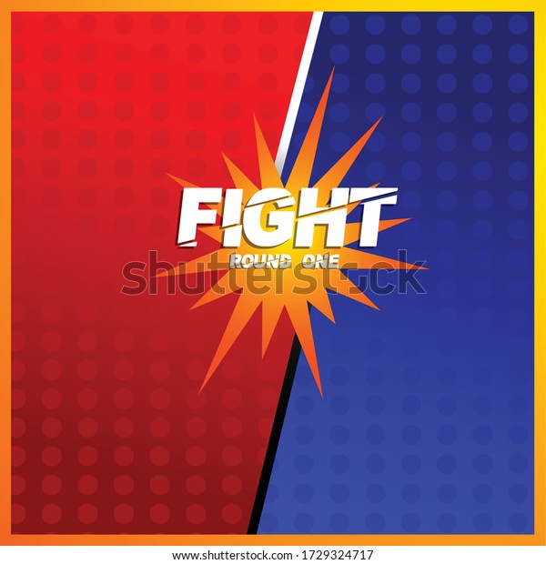 Round One Fight Vs Vector Stock Vector (Royalty Free) 1729324717 ...