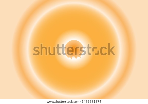 Round Orange Background Modern Wallpaper Stock Vector (Royalty Free ...