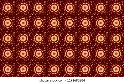 Round Pettern Star Backgroundillustration Vector Stock Vector (Royalty ...