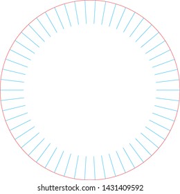 Round Plate Cutting Shape Plate Template Stock Vector (Royalty Free ...