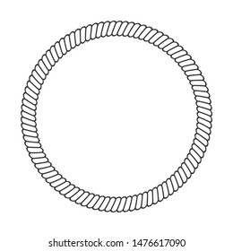 Sea Boat Rope Circle Logo Template Stock Vector (Royalty Free) 1805965843