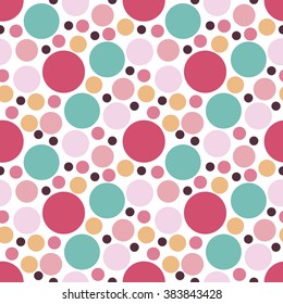 Round Seamless Pattern Seamless Retro Circle Stock Vector (Royalty Free ...