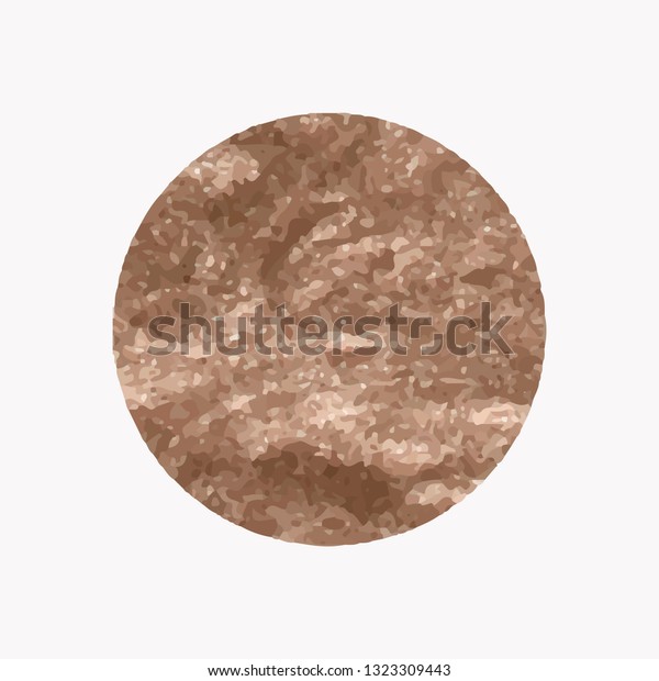 Round Shimmery Copper Badge Vector Stock Vector (Royalty Free ...