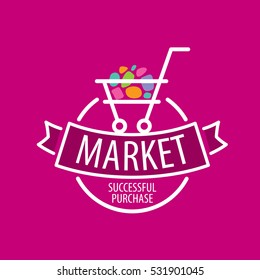 Round Shopping Cart Vector Logo Stock Vector (Royalty Free) 531901045 ...
