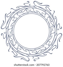 Round Silhouette Frame Stock Vector (Royalty Free) 207792763 | Shutterstock
