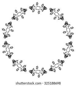 Round Silhouette Frame Stock Vector (Royalty Free) 325188698 | Shutterstock