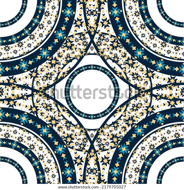 Round Starry Sky Vector Decorative Seamless Stock Vector (Royalty Free ...