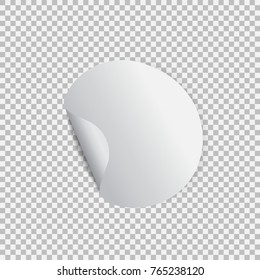 Round Sticker Peel Off Corner On Stock Vector (Royalty Free) 765238120 ...